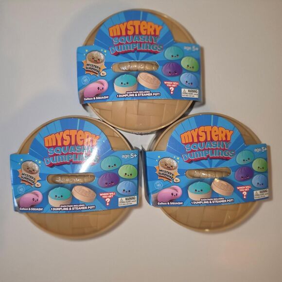 Source Unknown | Toys | 3x Mystery Squashy Dumplings Toy Set Dollar ...